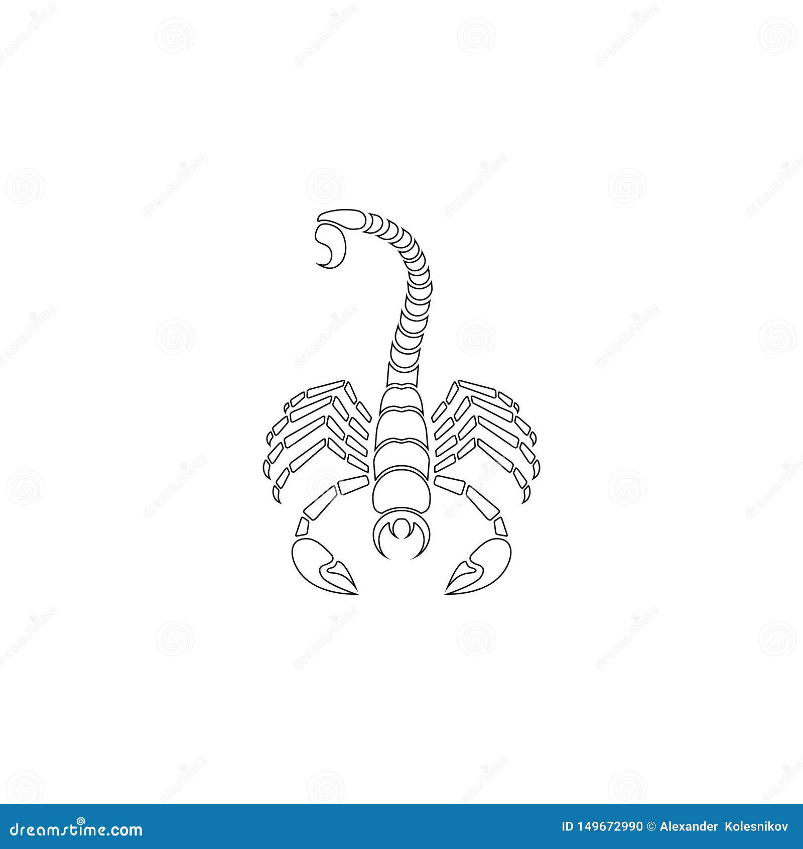 Scorpio. flat vector icon stock vector. Illustration of circle - 149672990