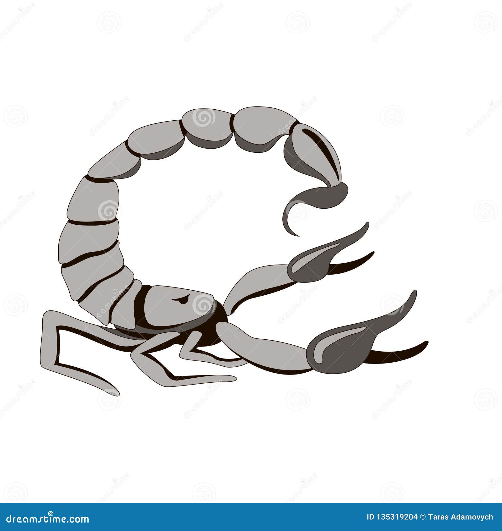 Scorpio Vector Illustration,flat Style ,profile Stock Vector ...