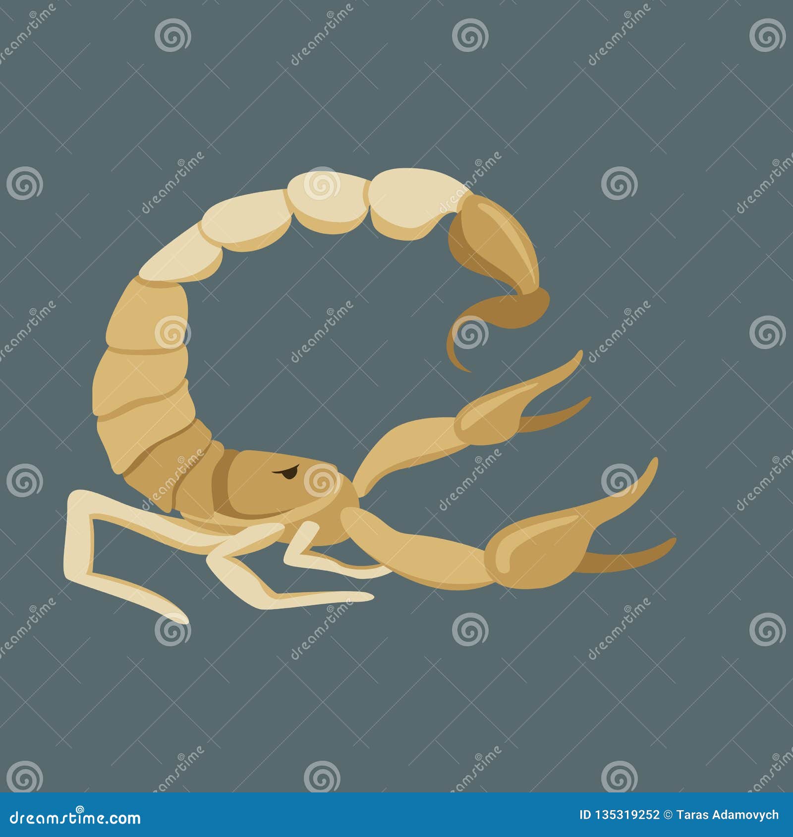Scorpio Vector Illustration,flat Style ,profile Stock Vector ...