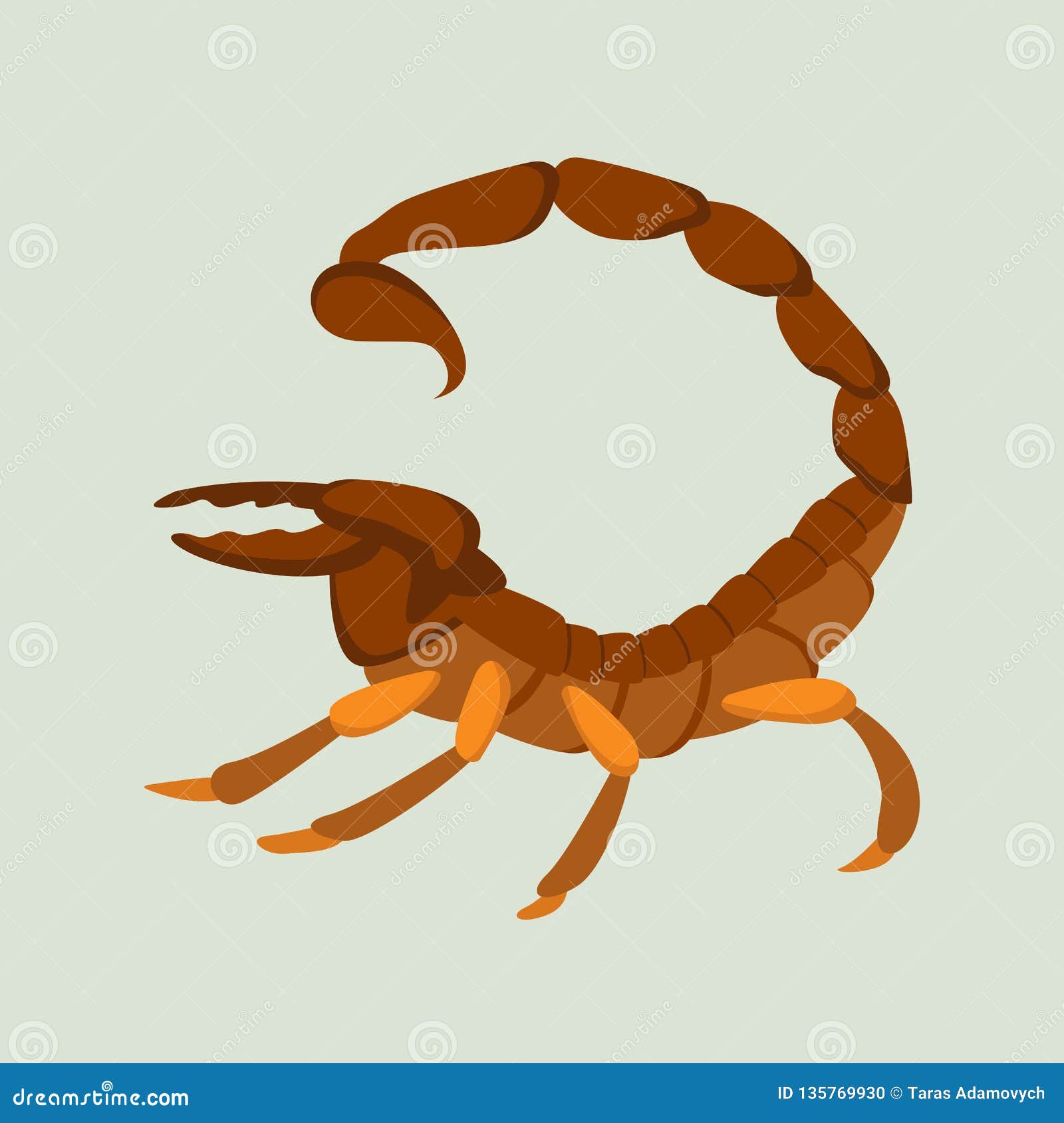 Scorpio , Vector Illustration , Flat Style, Profile Stock Vector ...