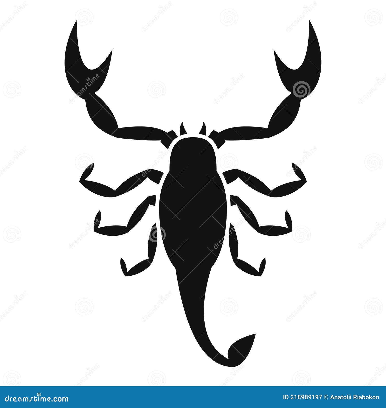 Scorpio Warning Icon, Simple Style Stock Vector - Illustration of ...