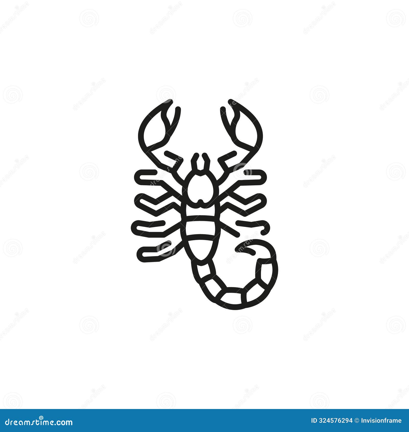 Scorpio Zodiac Icon stock illustration. Illustration of regal - 324576294