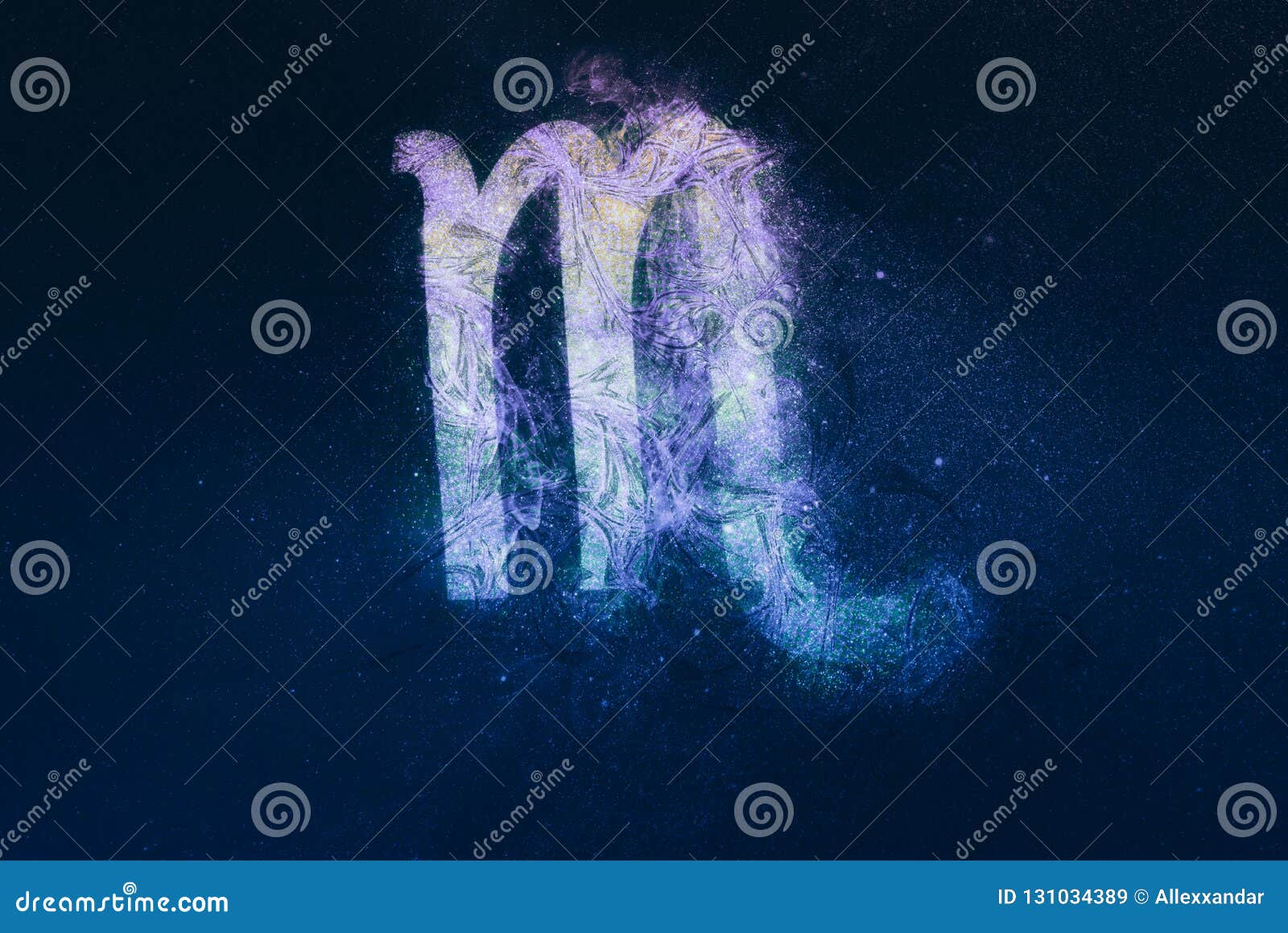Scorpio Zodiac Sign. Abstract Night Sky Background Stock Photography ...