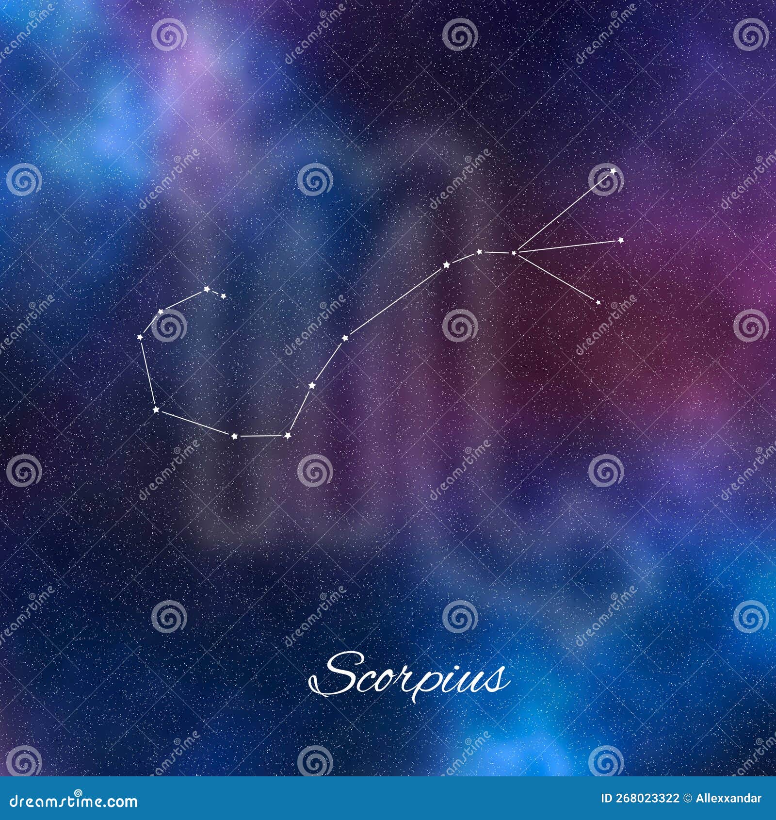 Scorpio Zodiac Sign, Scorpio Symbol Stock Illustration - Illustration ...