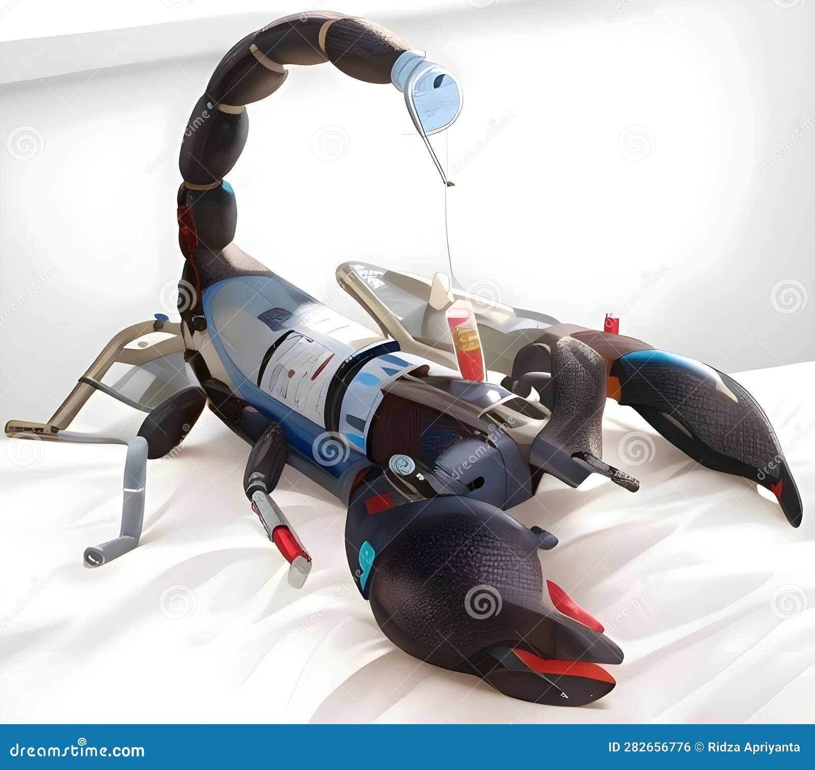 Scorpion Abstract On A White Backgrounds Vector Illustration ...