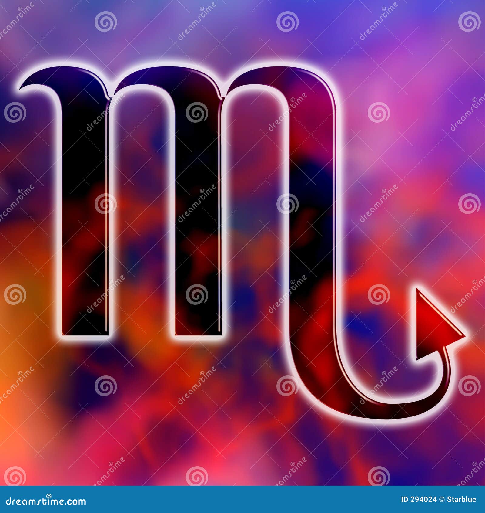 Scorpion Astrologique De Signe Illustration Stock - Illustration du ...