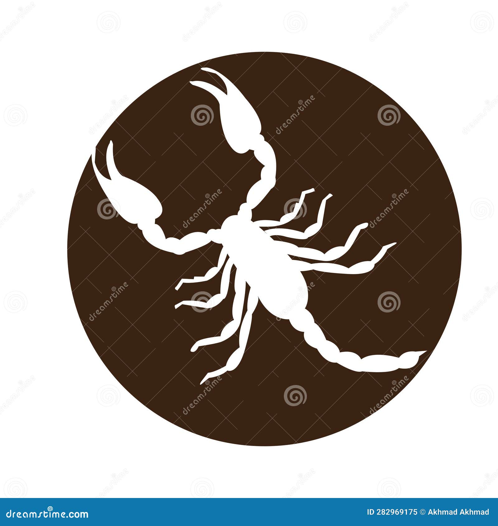 Scorpion icon stock vector. Illustration of poison, crawl - 282969175
