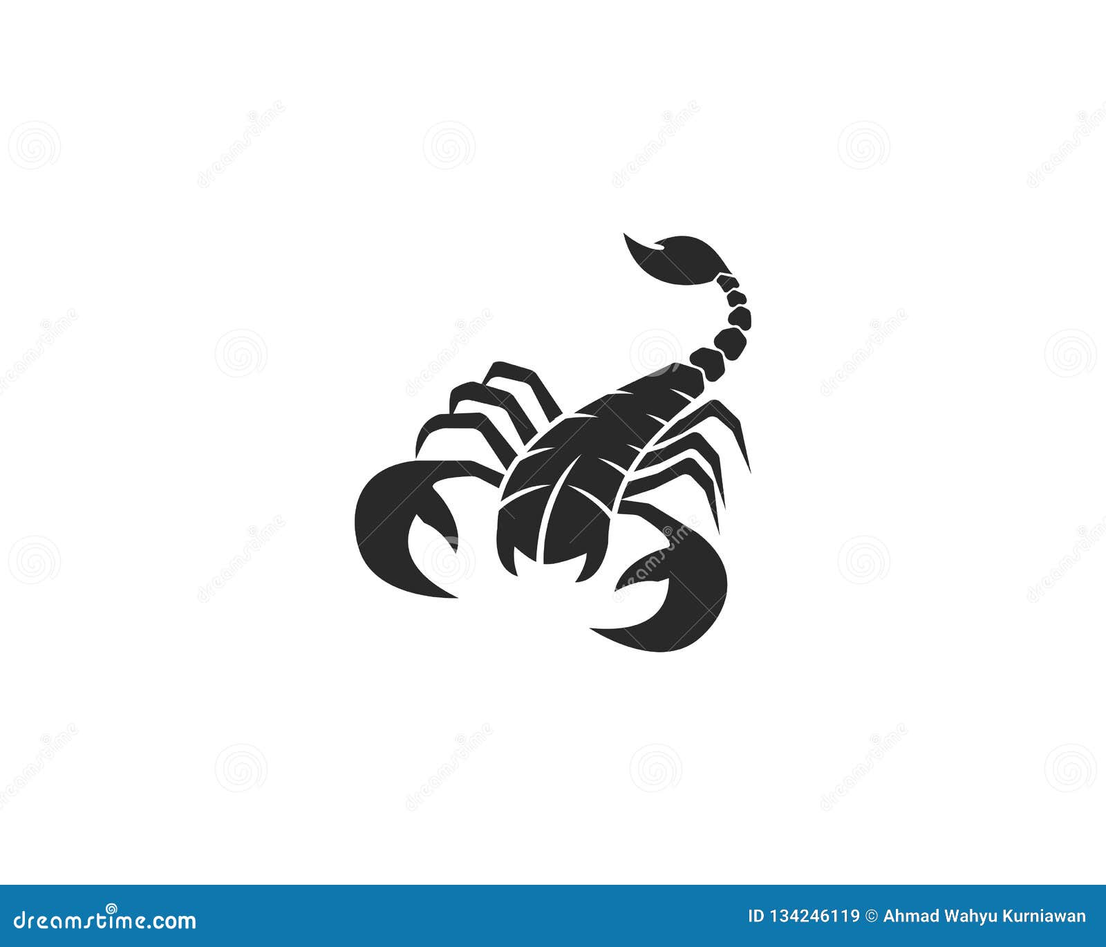 Scorpion Logo Template stock vector. Illustration of astrological ...