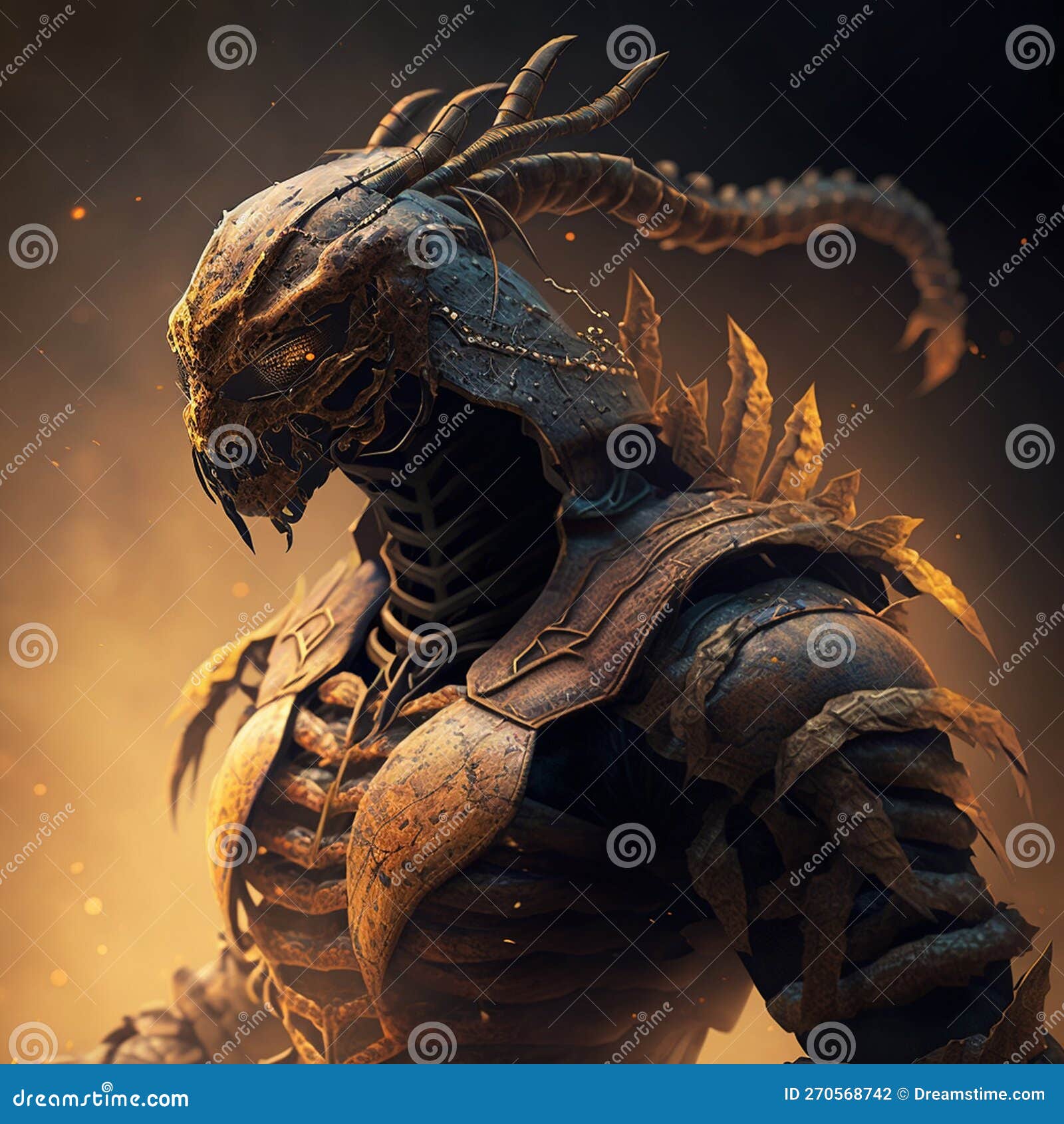 The Scorpion is a Mutant Terror-inducing Scorpion Stock Illustration ...