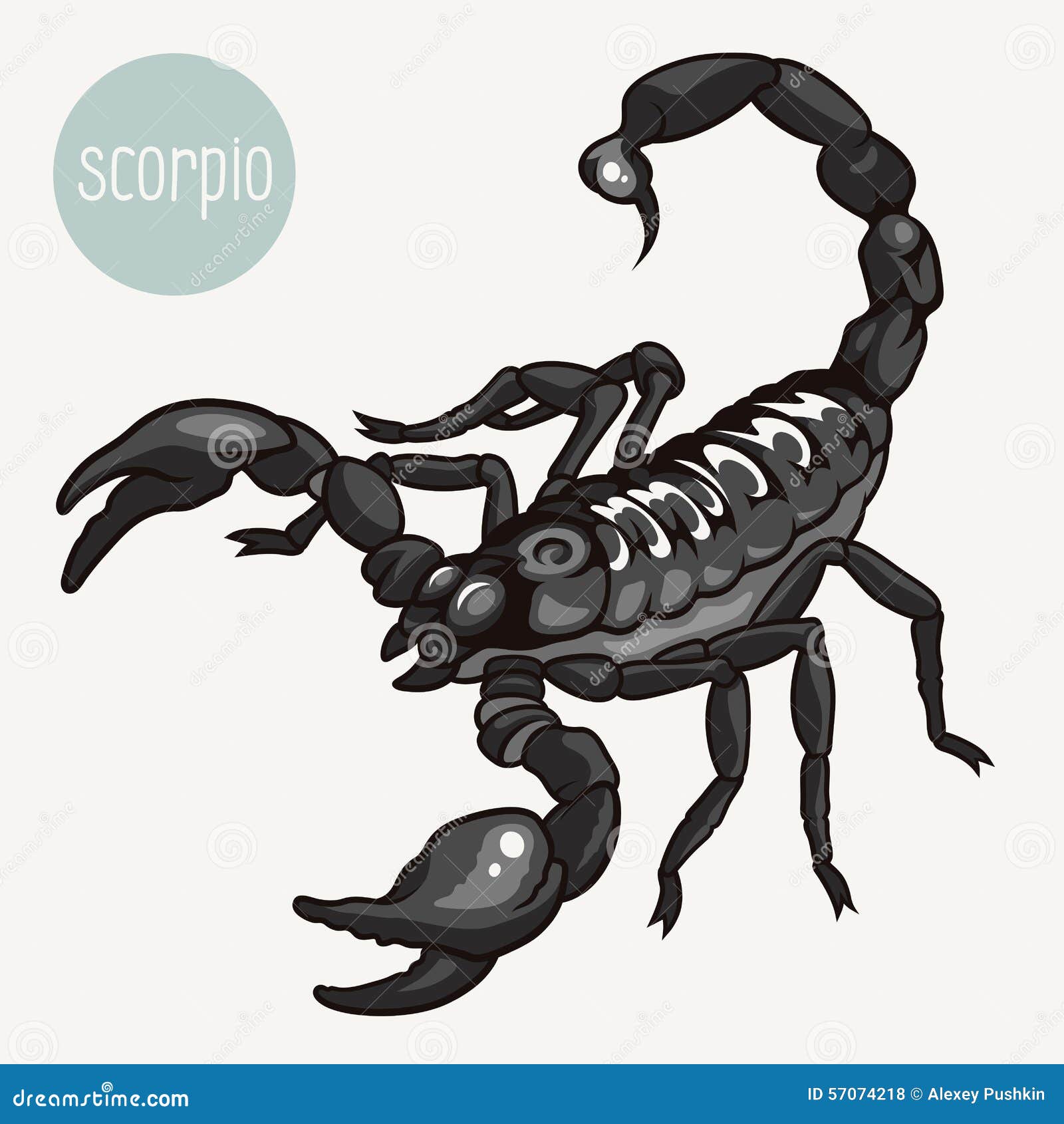 Emperor Scorpion, Pandinus Imperator, In Repeated Pattern Stock ...