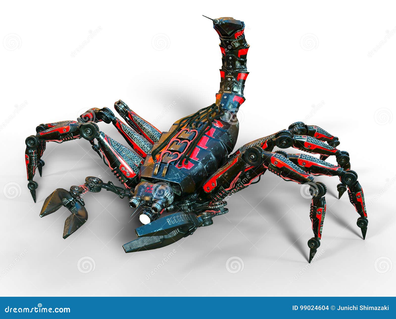 Scorpion robot stock photo. Image of legs, industry, white - 99024604