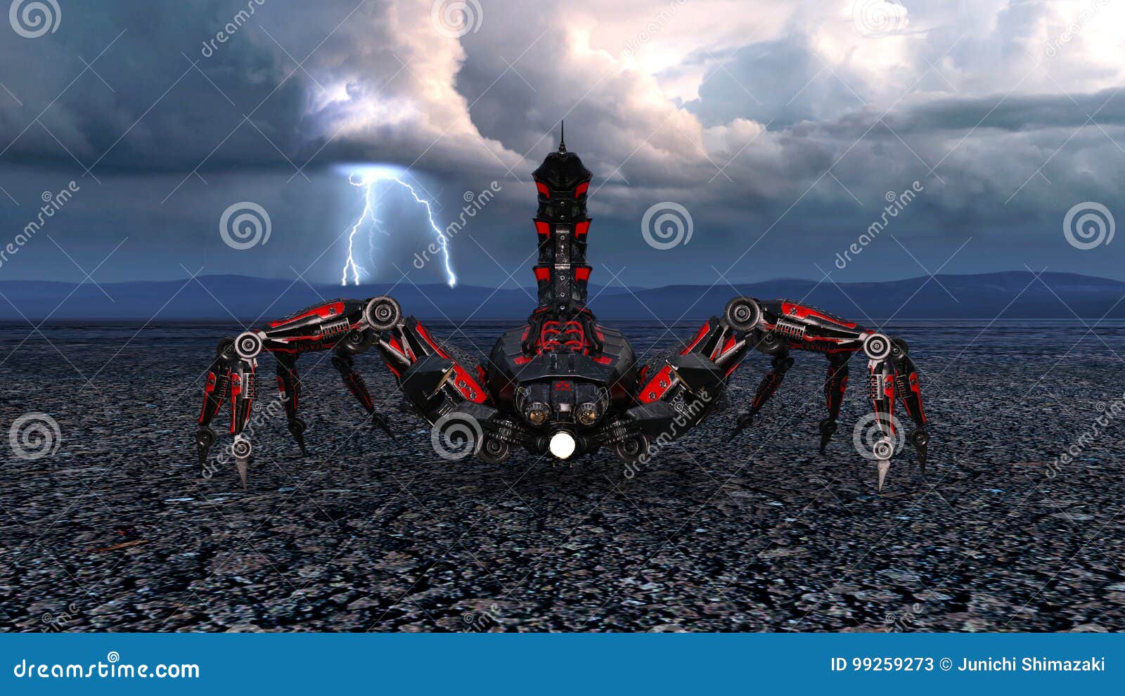 Scorpion robot stock image. Image of scorpion, game, needle - 99259273