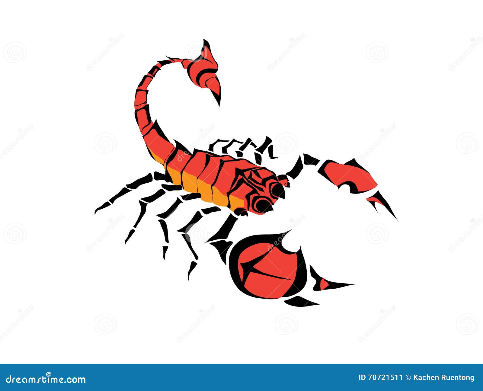 Scorpion vector stock vector. Illustration of black, wildlife - 70721511