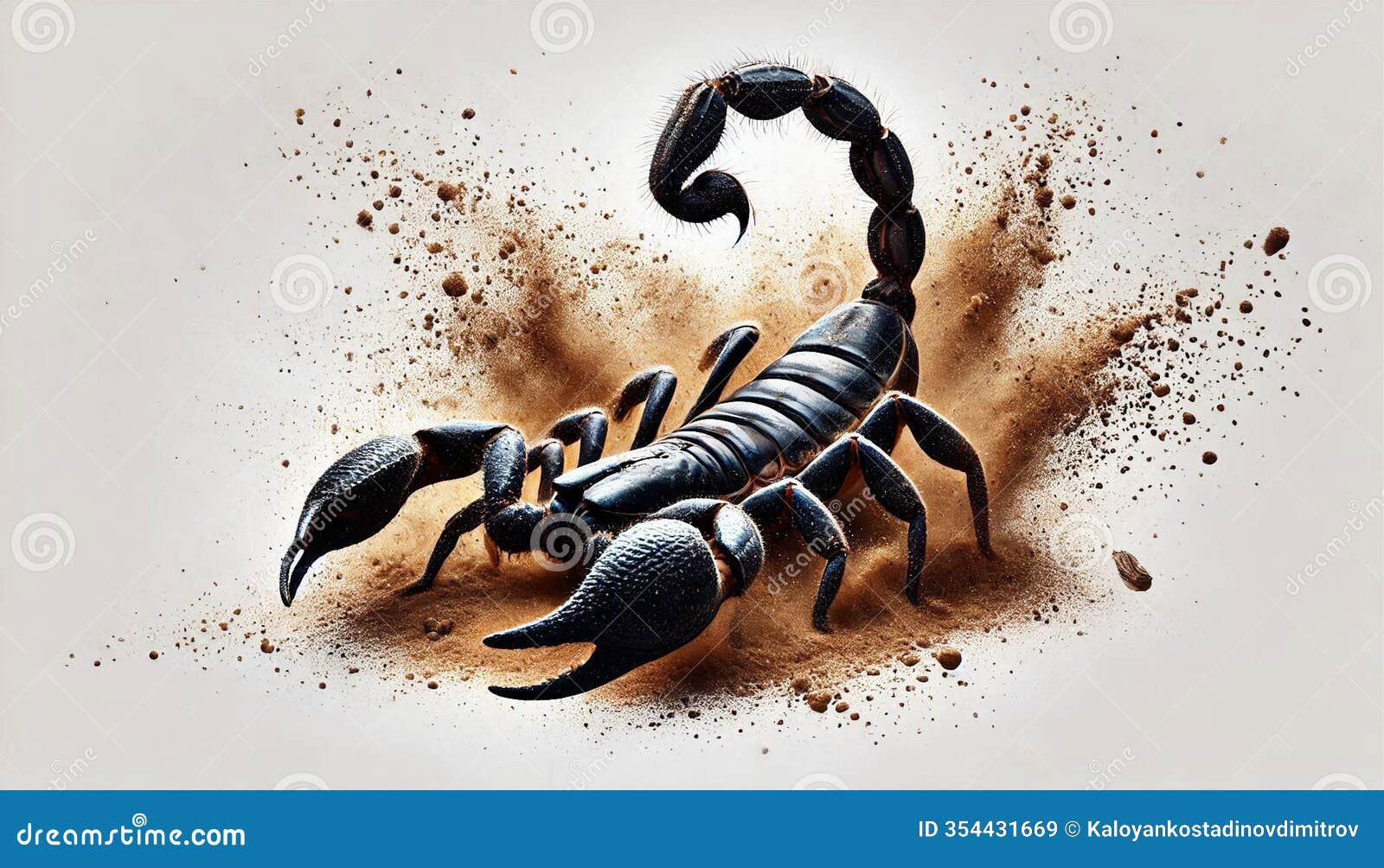 Scorpion (Scorpio), Latin Name: Scorpiones Stock Illustration ...