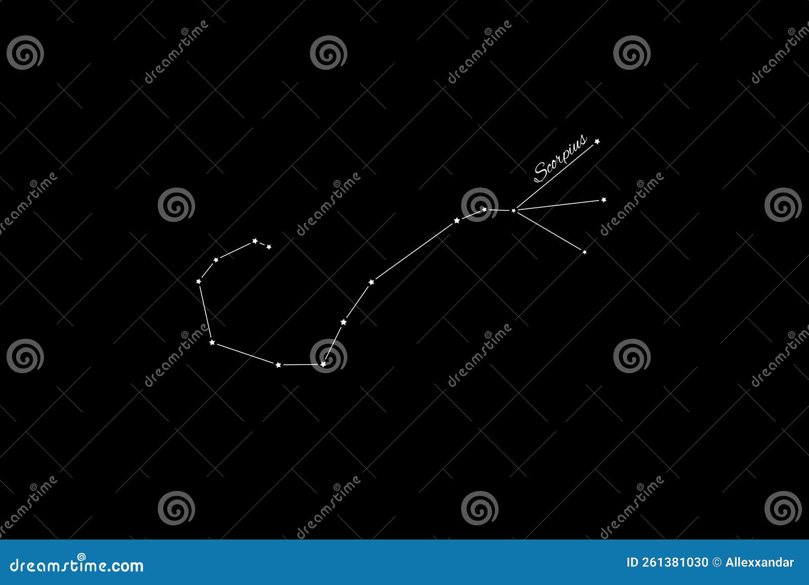 Scorpius Constellation, Cluster of Stars, Scorpion Constellation Stock ...