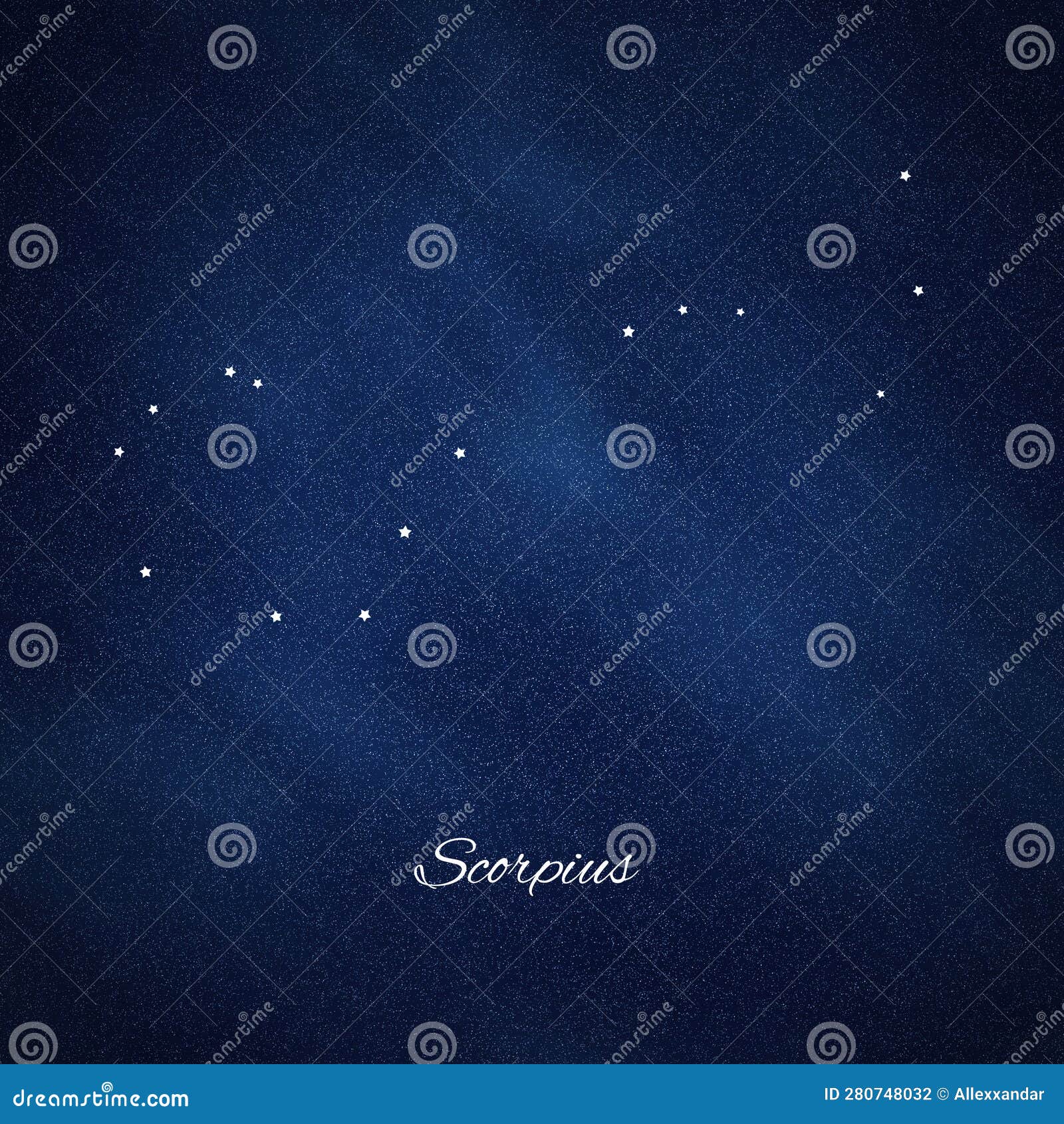 Scorpius Constellation, Cluster of Stars, Scorpion Constellation Stock ...
