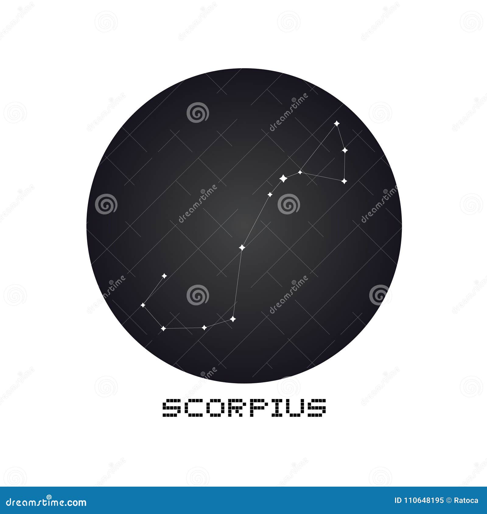 Scorpius Constellation Cartoon Vector | CartoonDealer.com #110648195