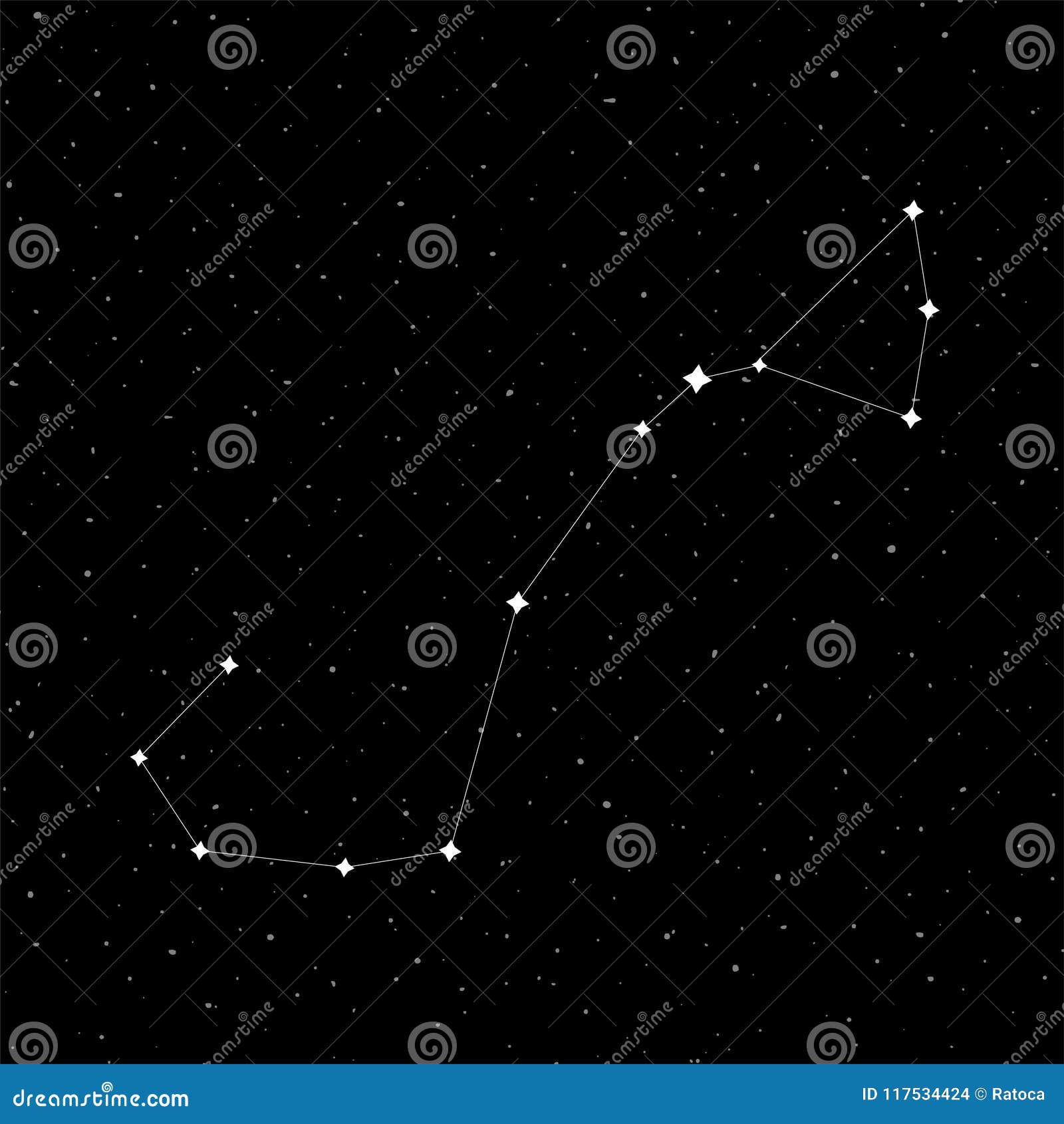 Scorpius Constellation Cartoon Vector | CartoonDealer.com #110648195