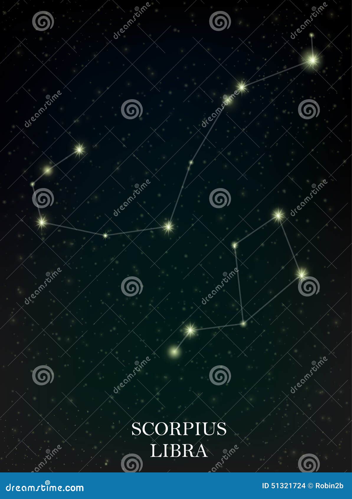 Libra Constellation On A Purple Background.. Schematic Representation ...