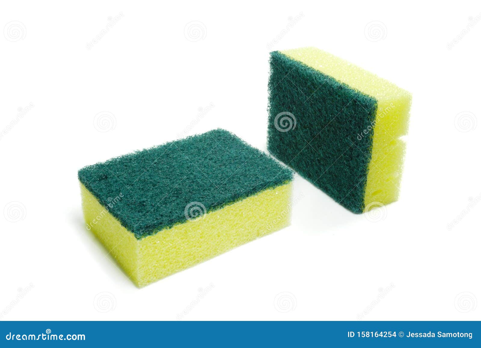 Scotch brite isolated. stock photo. Image of clean, tool - 158164254