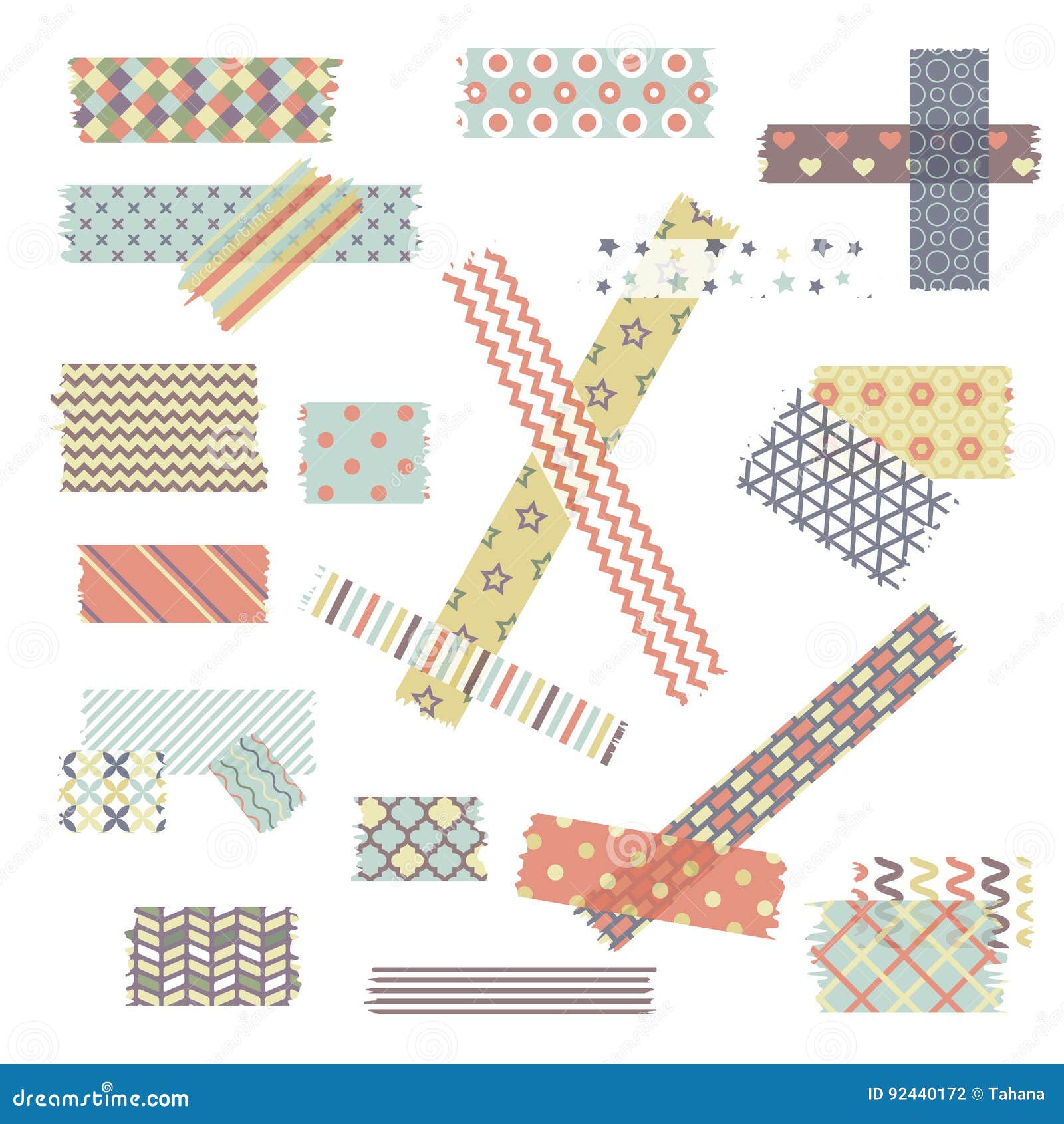 Adhesive Tape. Transparent Paper Scotch Tapes, Masking Sticky Pieces ...