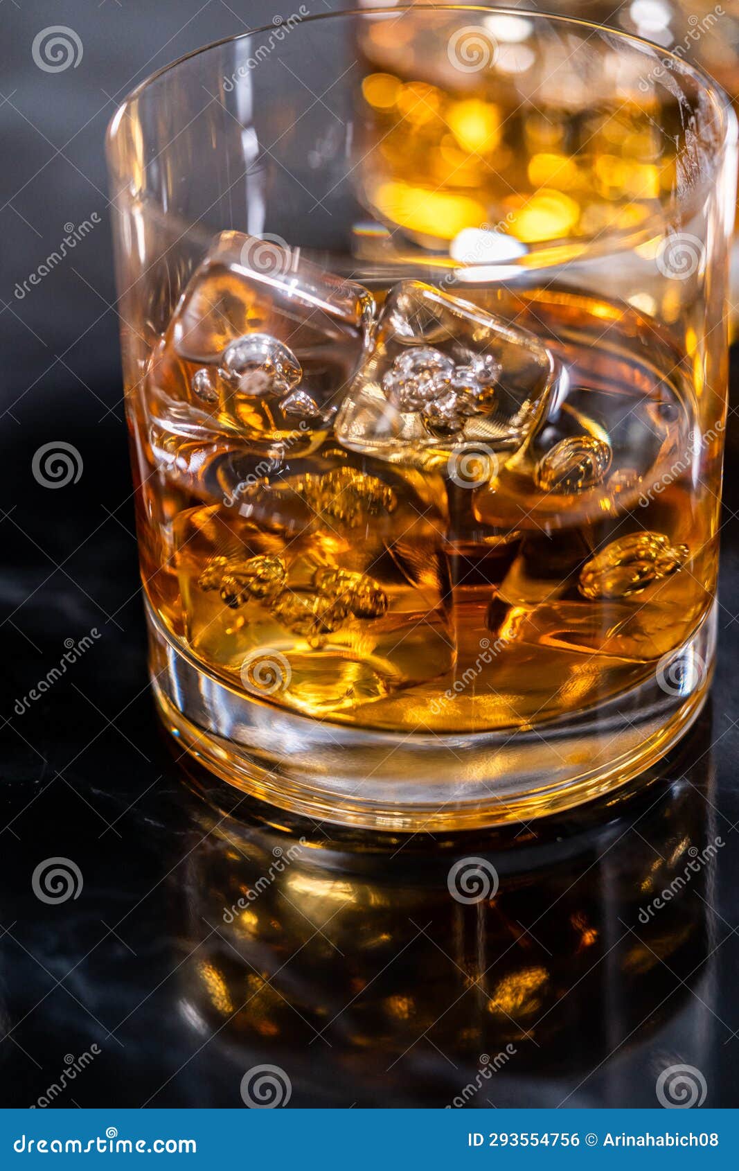 Scotch on the rocks stock photo. Image of whiskey, drink - 293554756