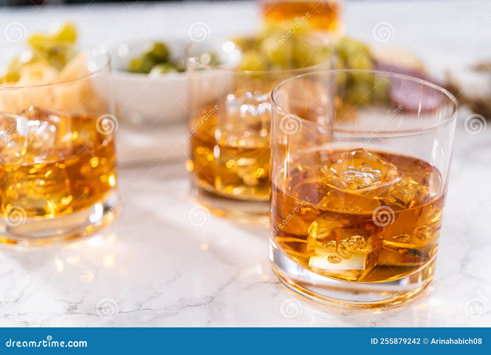 Scotch on the rocks stock photo. Image of cold, beverage - 255879242