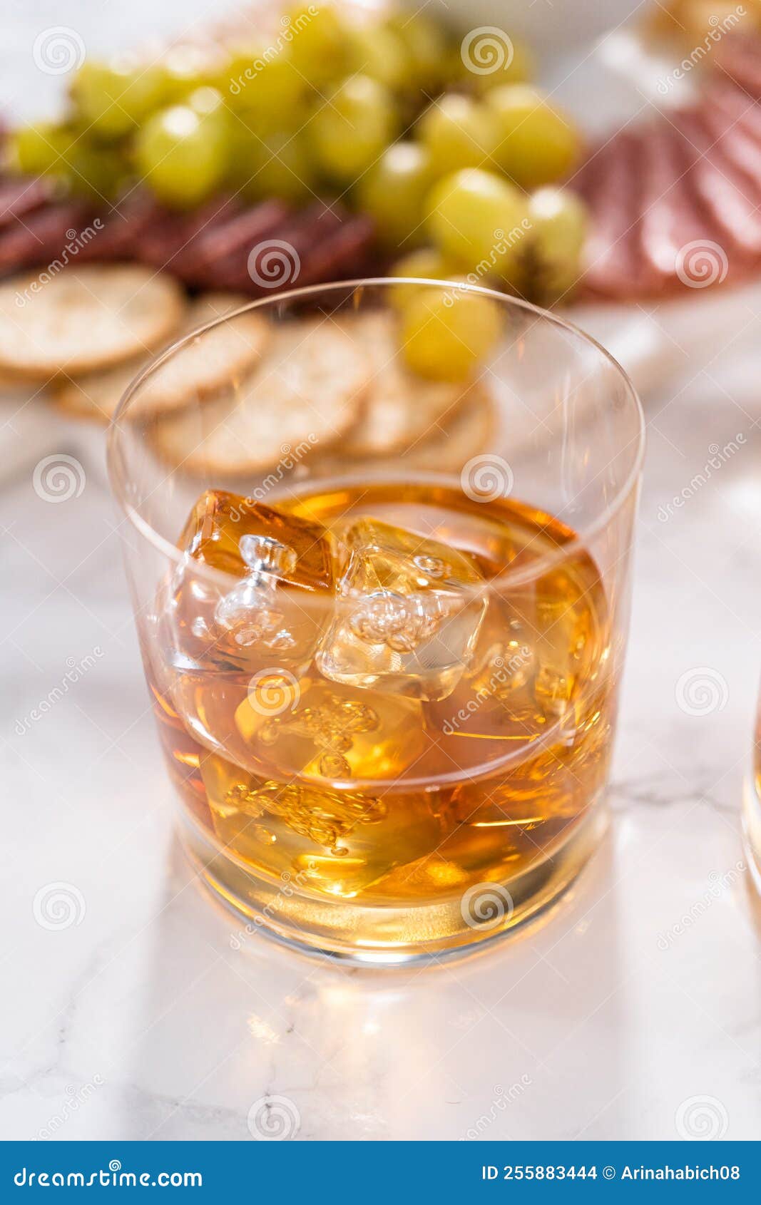 Scotch on the rocks stock photo. Image of simple, serving - 255883444