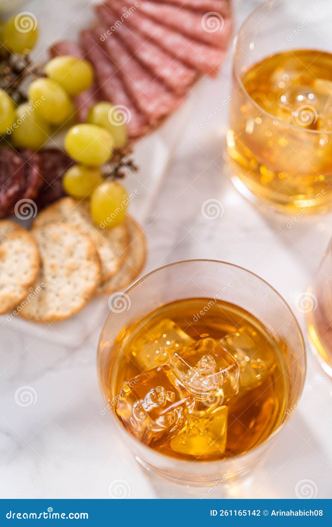 Scotch on the rocks stock photo. Image of glass, serving - 261165142