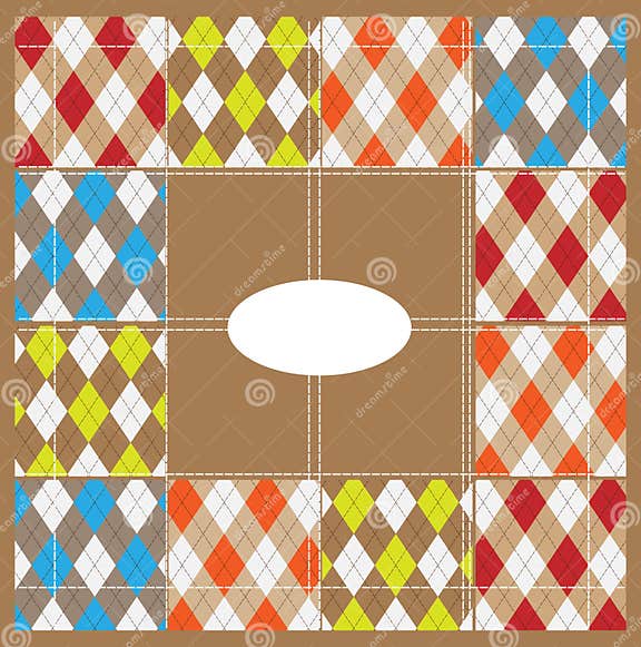 Scotish pattern stock vector. Illustration of postcard - 17013574