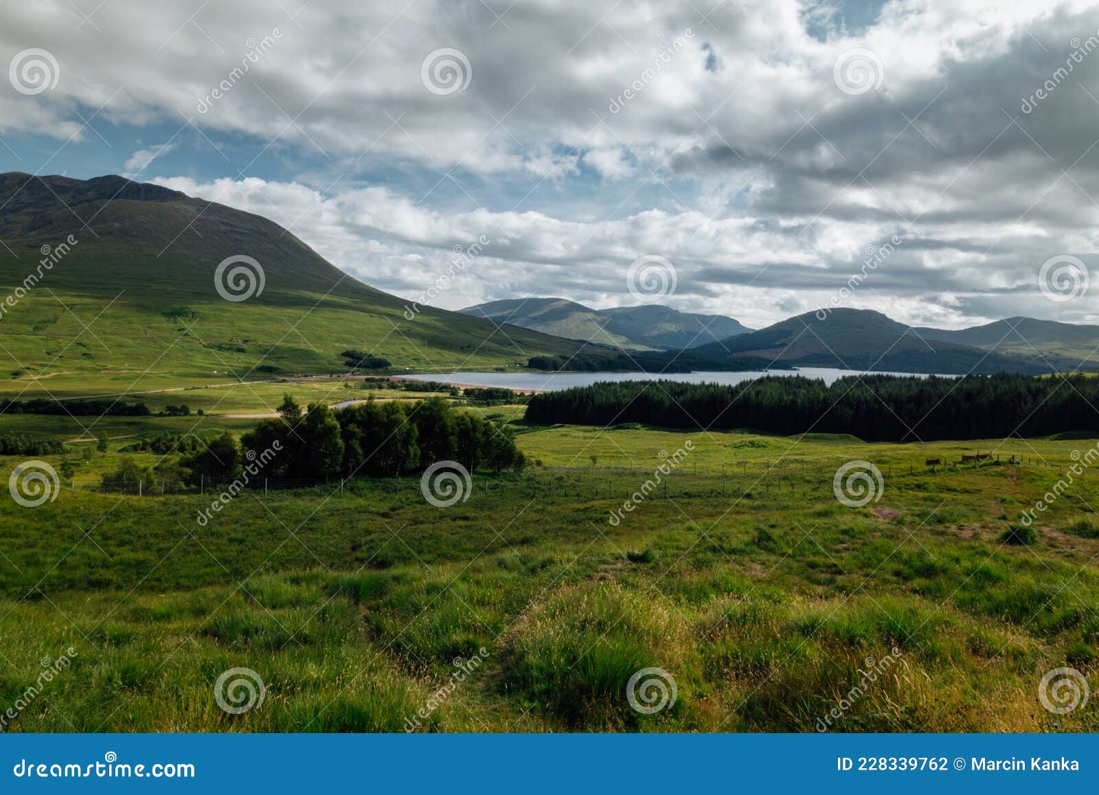Scotland Driving To Glencoe Valley Viewpoint Stock Photo - Image of ...