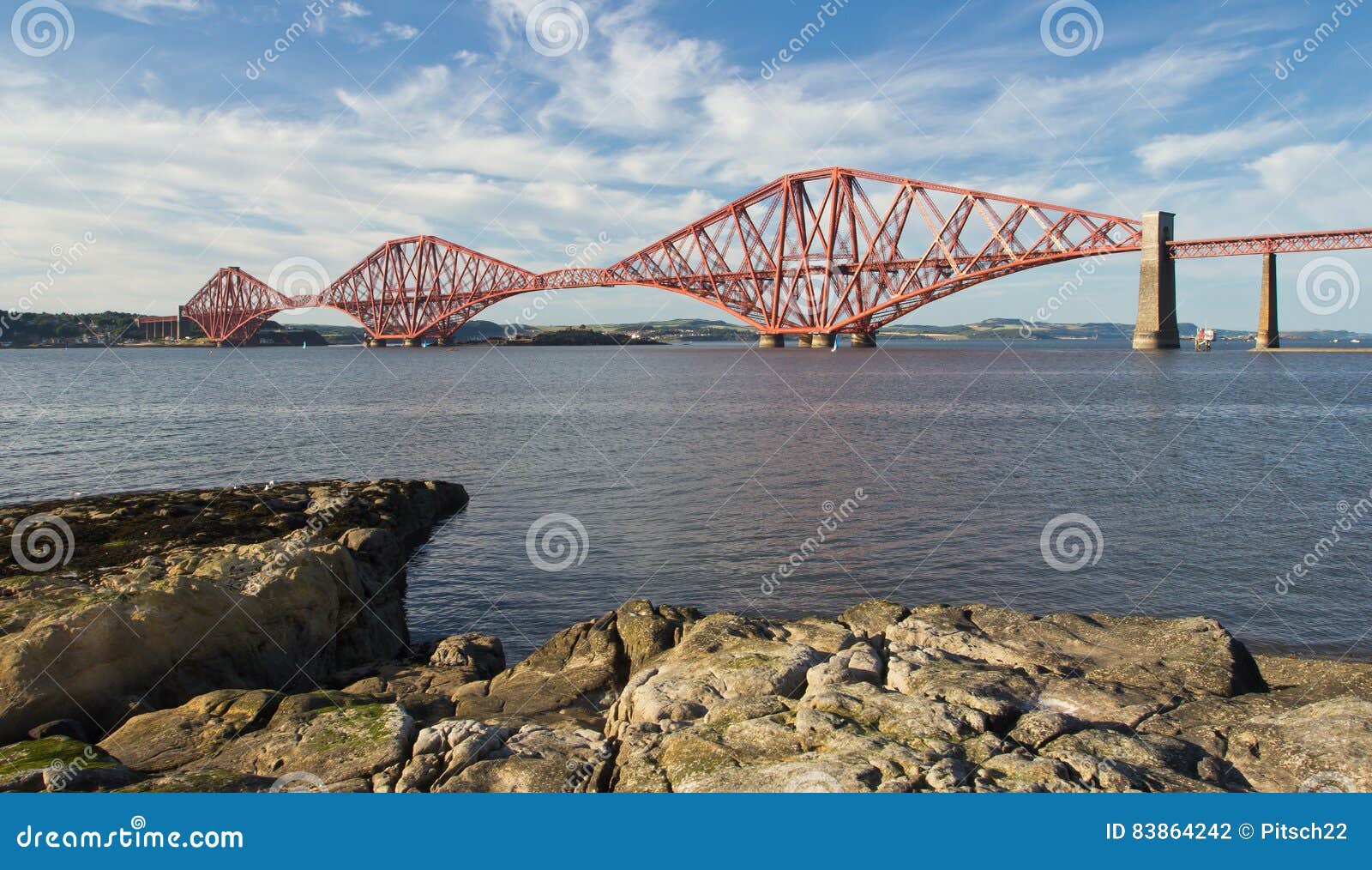 Scotland, Edinburgh, Forth Railway Bridge Stock Photo - Image of pillar ...