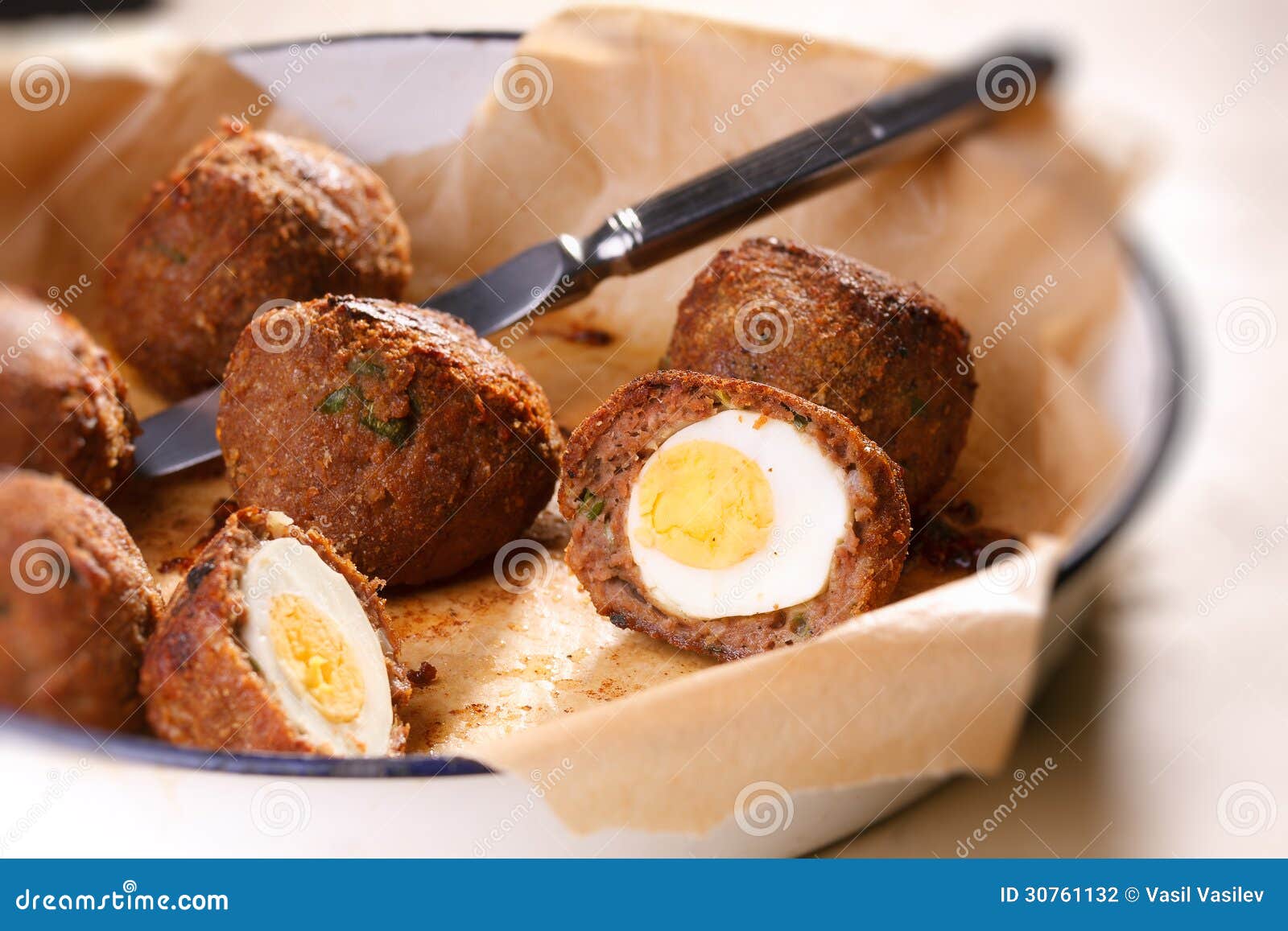 Scotland Eggs stock photo. Image of cuisine, eggs, gourmet - 30761132