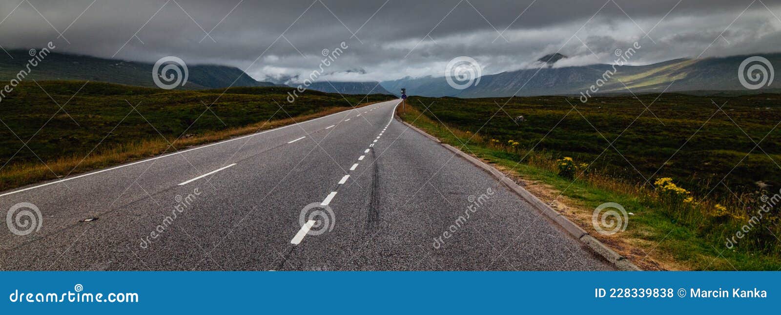 Scotland Glen Etive, James Bond Skyfall Road Stock Photo - Image of ...