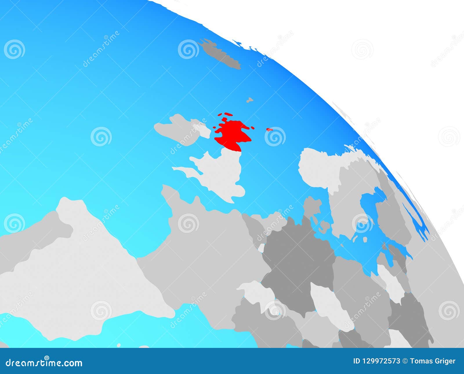 Scotland on globe stock illustration. Illustration of kingdom - 129972573