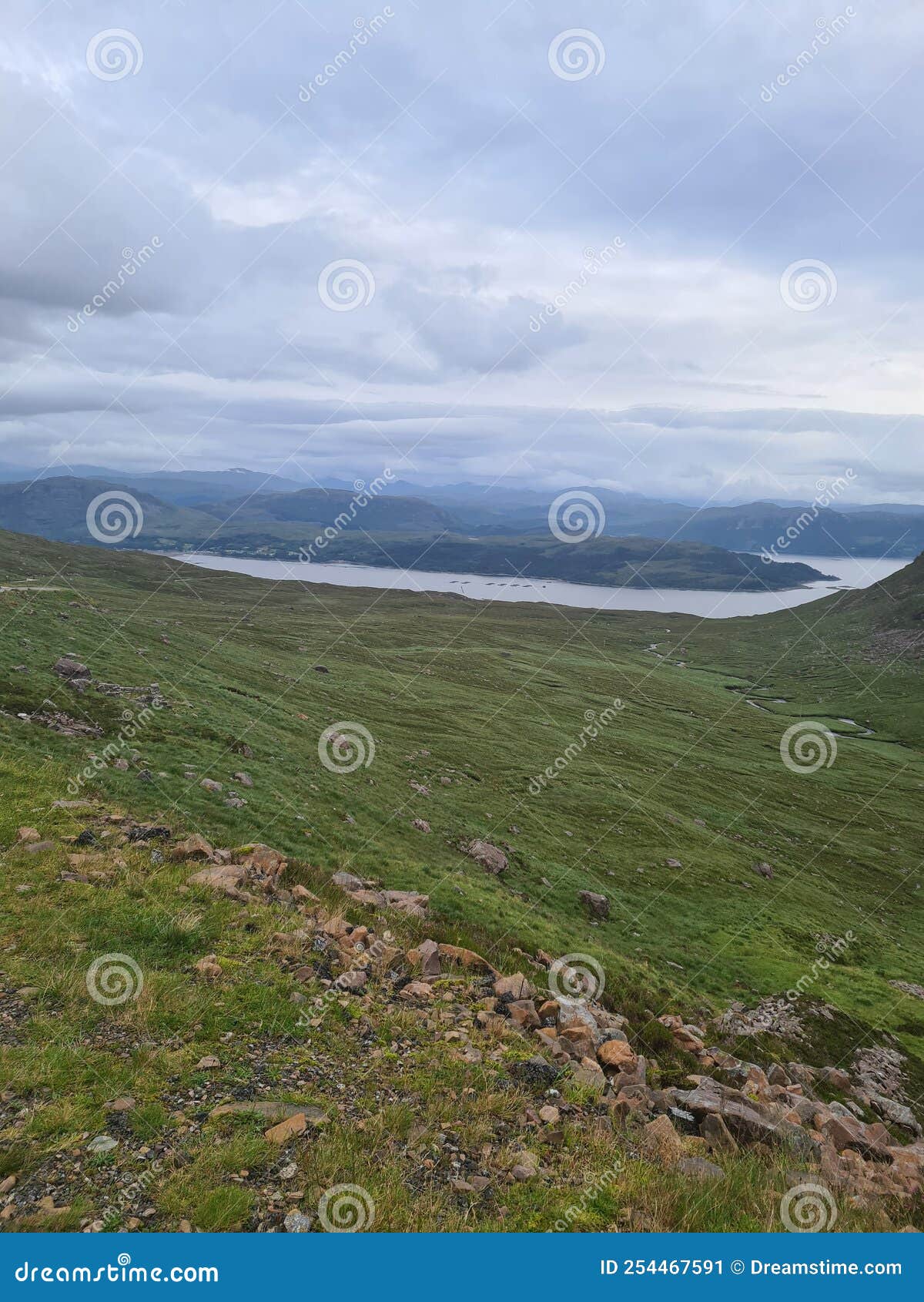 Scotland Highlands Countryside Stock Image - Image of plain, cliff ...