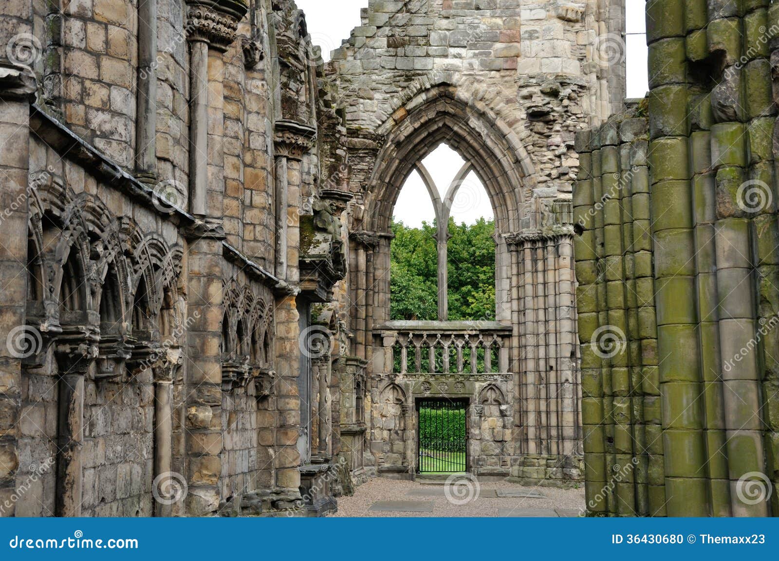 Scotland Holyrood Abbey stock photo. Image of arch, surreal - 36430680