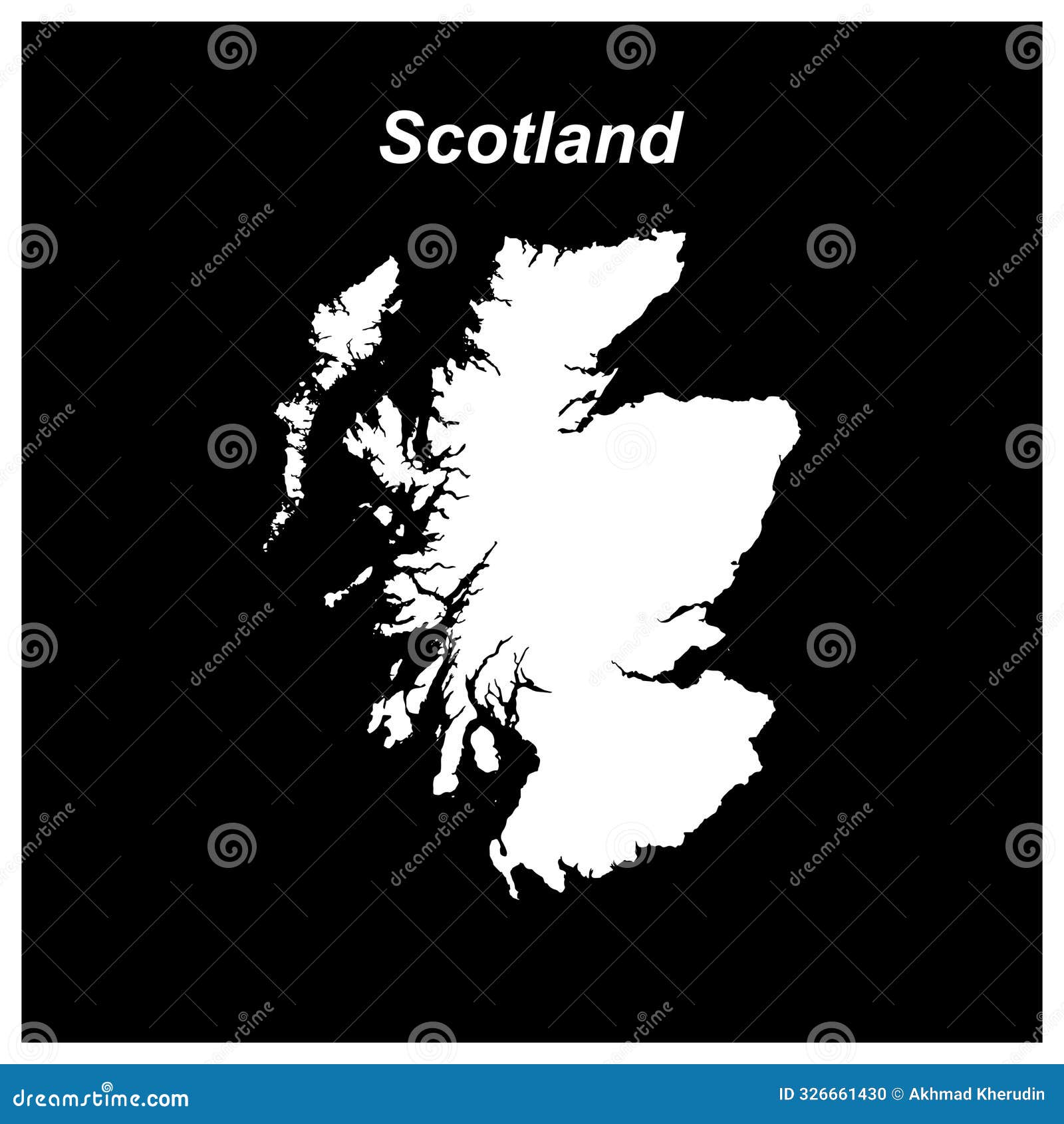 Scotland map design stock illustration. Illustration of silhouette ...
