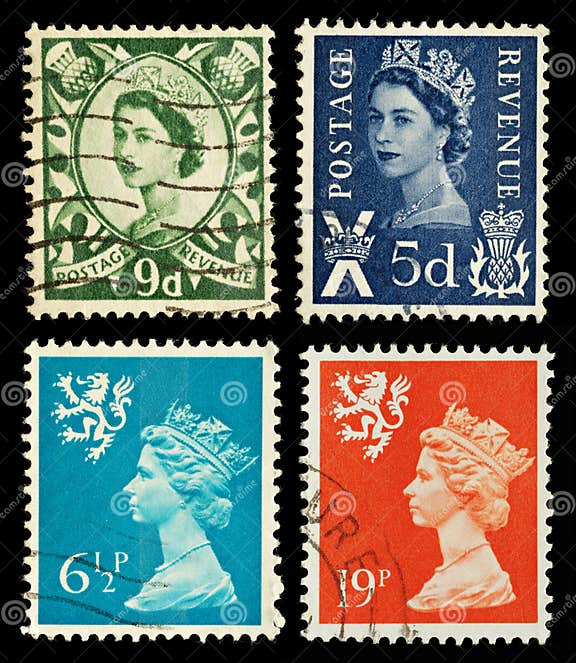 Scotland Postage Stamps editorial photo. Image of british - 24152186