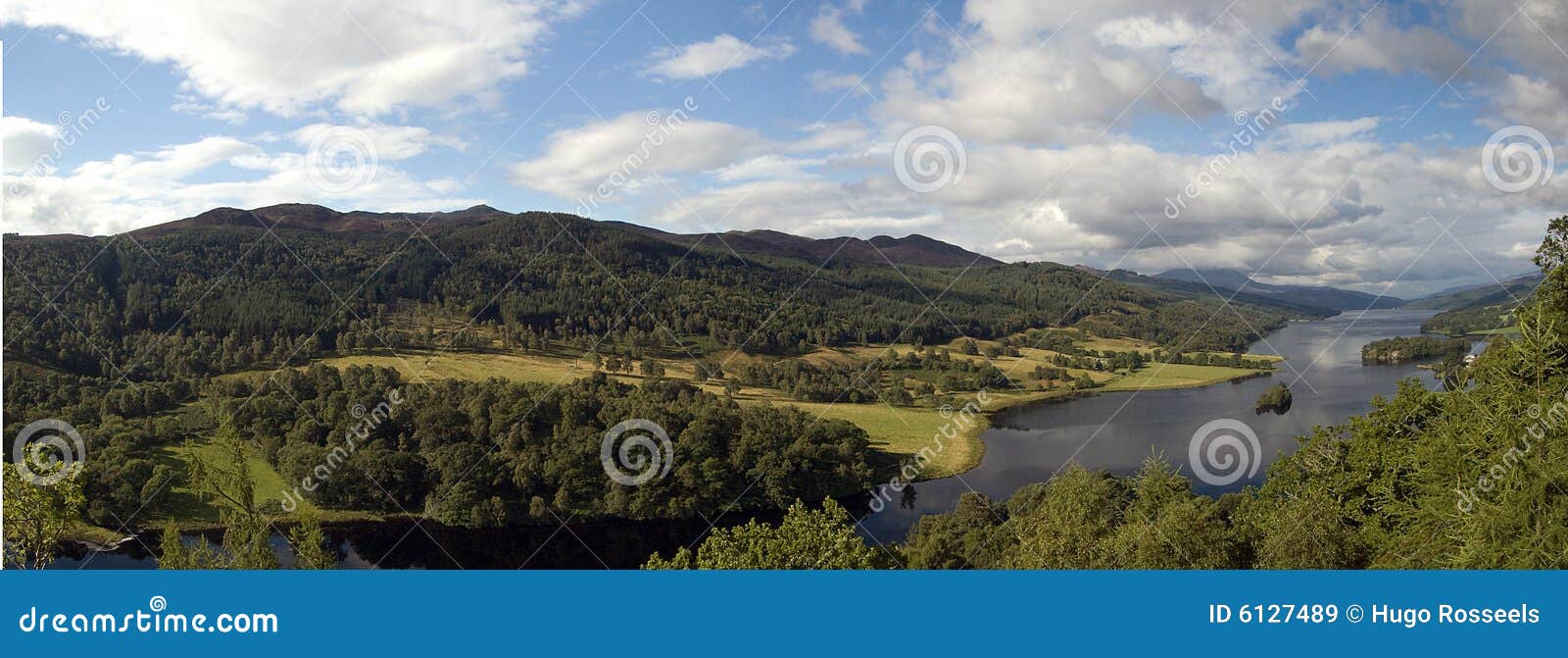 Scotland Queen s View stock image. Image of tourist, travel - 6127489