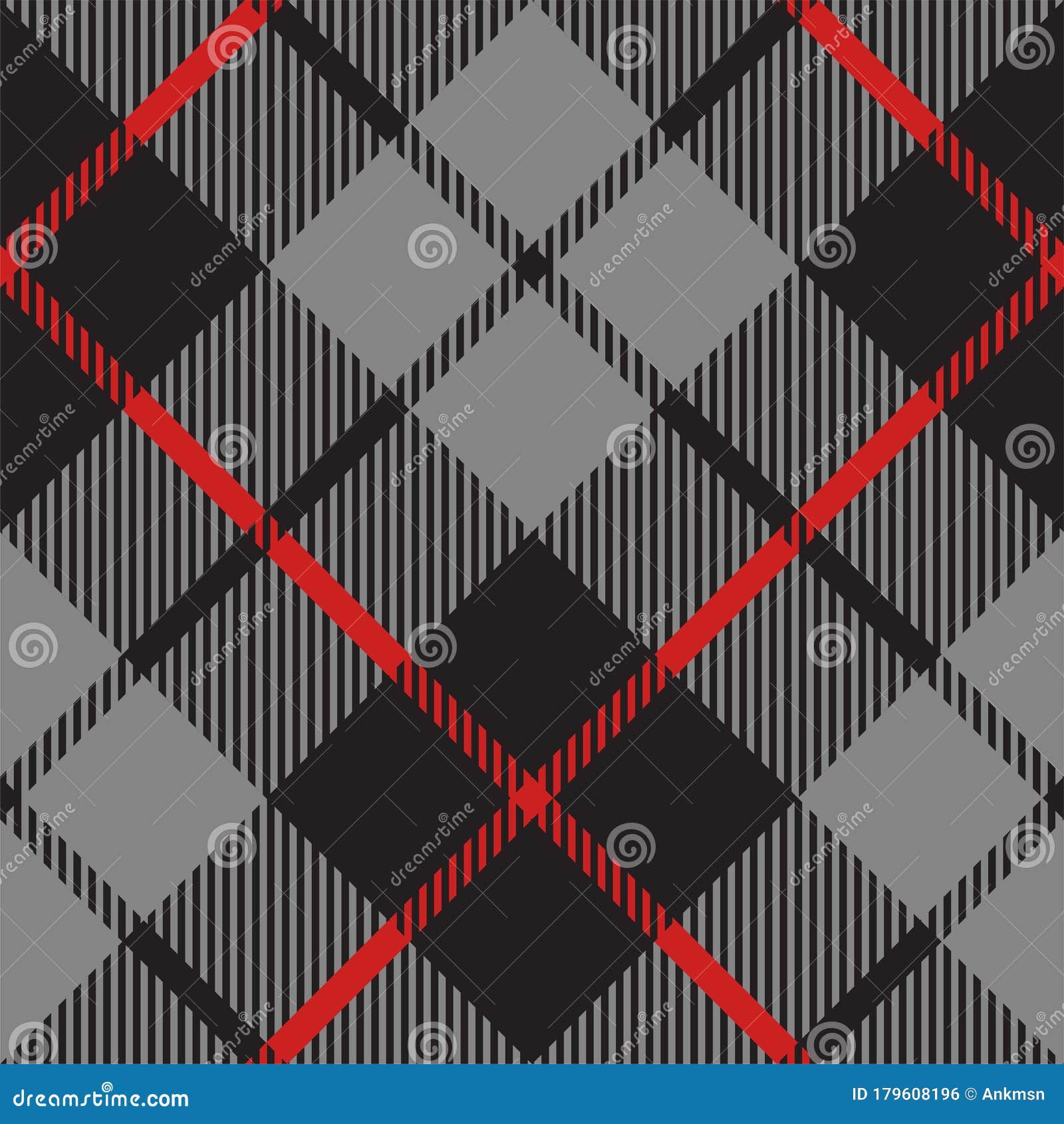 Scotland Silver Tartan Diagonal Texture Seamless Pattern .Vector ...
