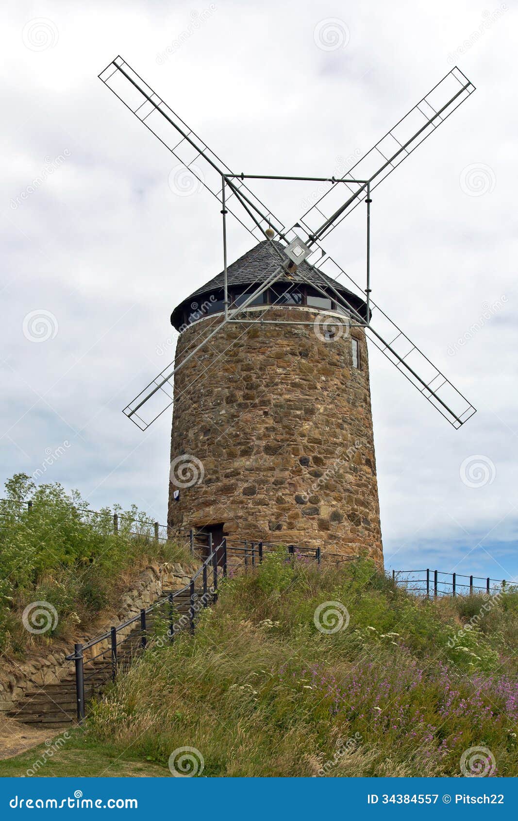 Scotland, St. Monans, Windmill Stock Image - Image of great, northern ...