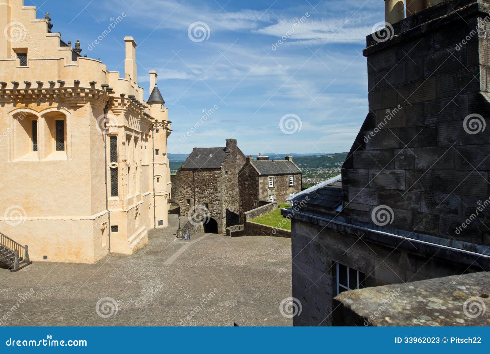 Scotland, stirling castle stock image. Image of wall - 33962023
