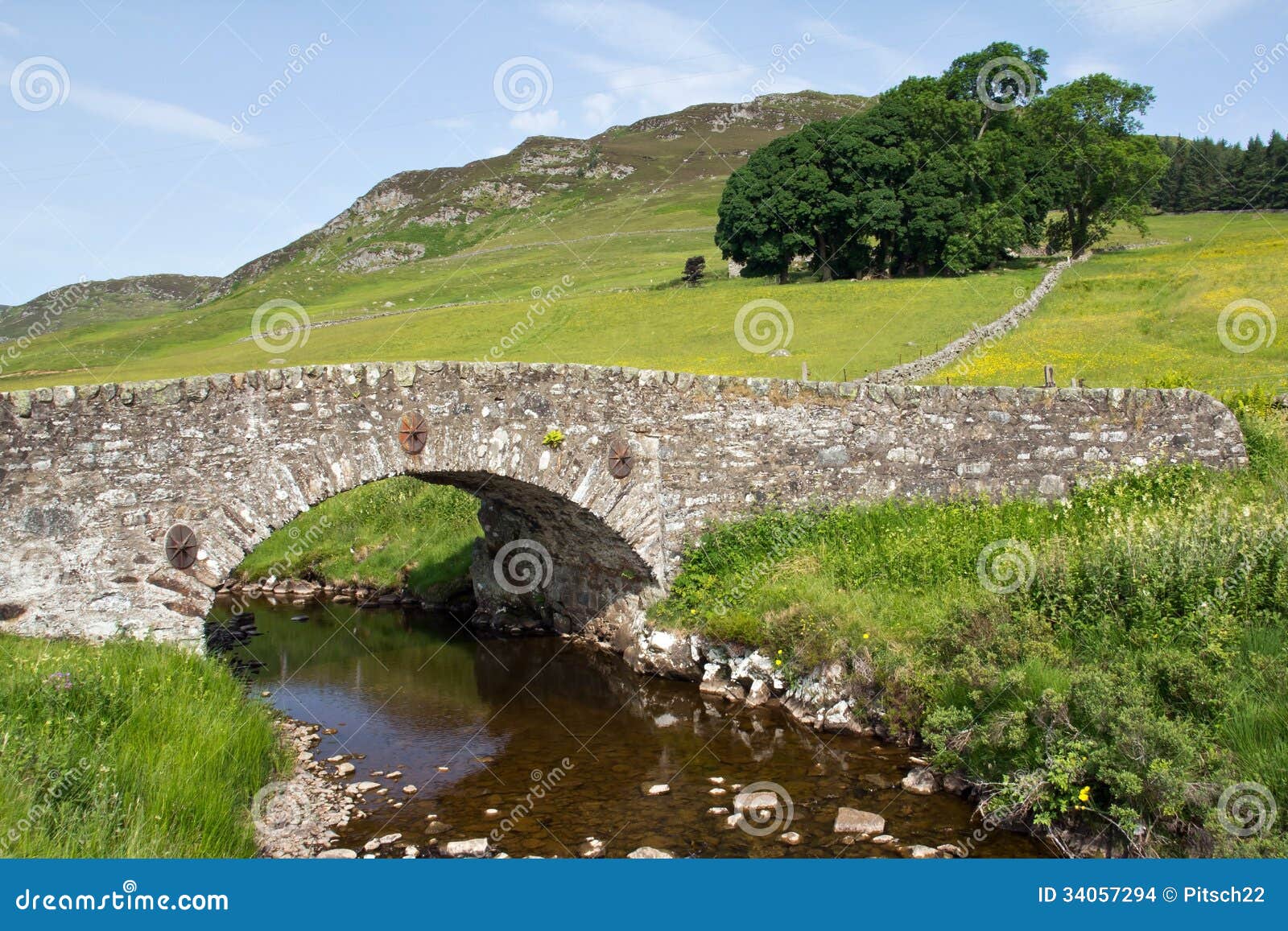 Scotland, Stone Bridge in the Higlands Stock Photo - Image of summer ...