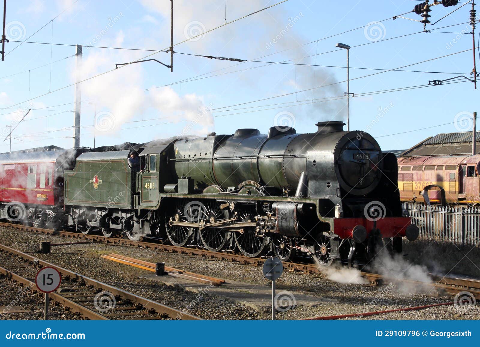 Scots Guardsman Steam Train at Carnforth Editorial Photo - Image of ...