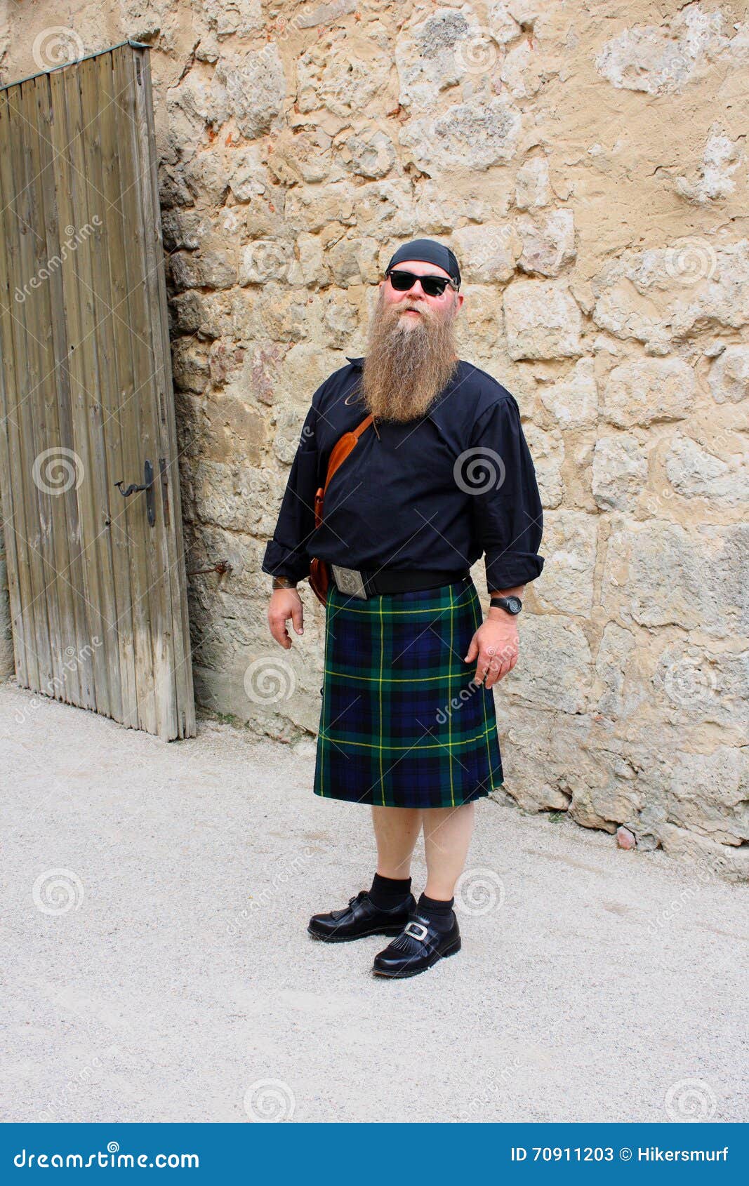 Scots man with beard stock image. Image of sunglasses - 70911203