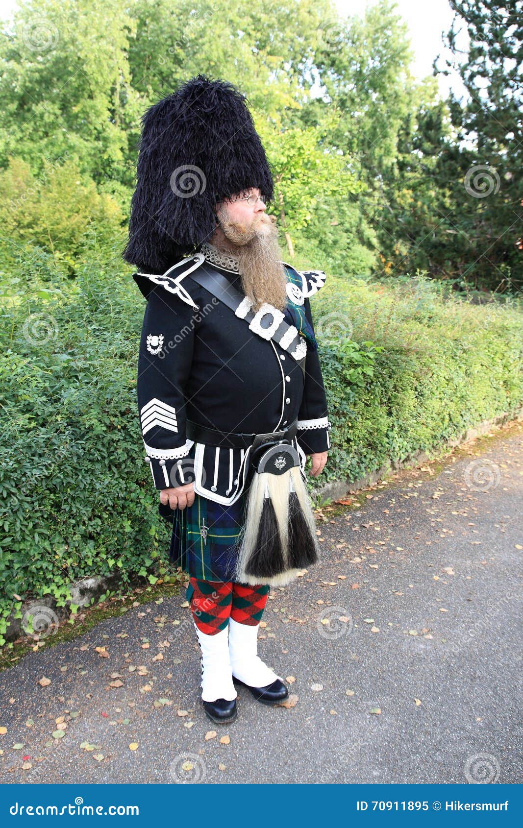 Scots man with beard stock image. Image of long, male - 70911895