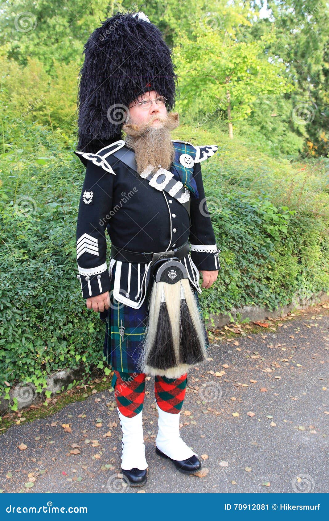 Scots man with beard stock image. Image of shoes, kilt - 70912081