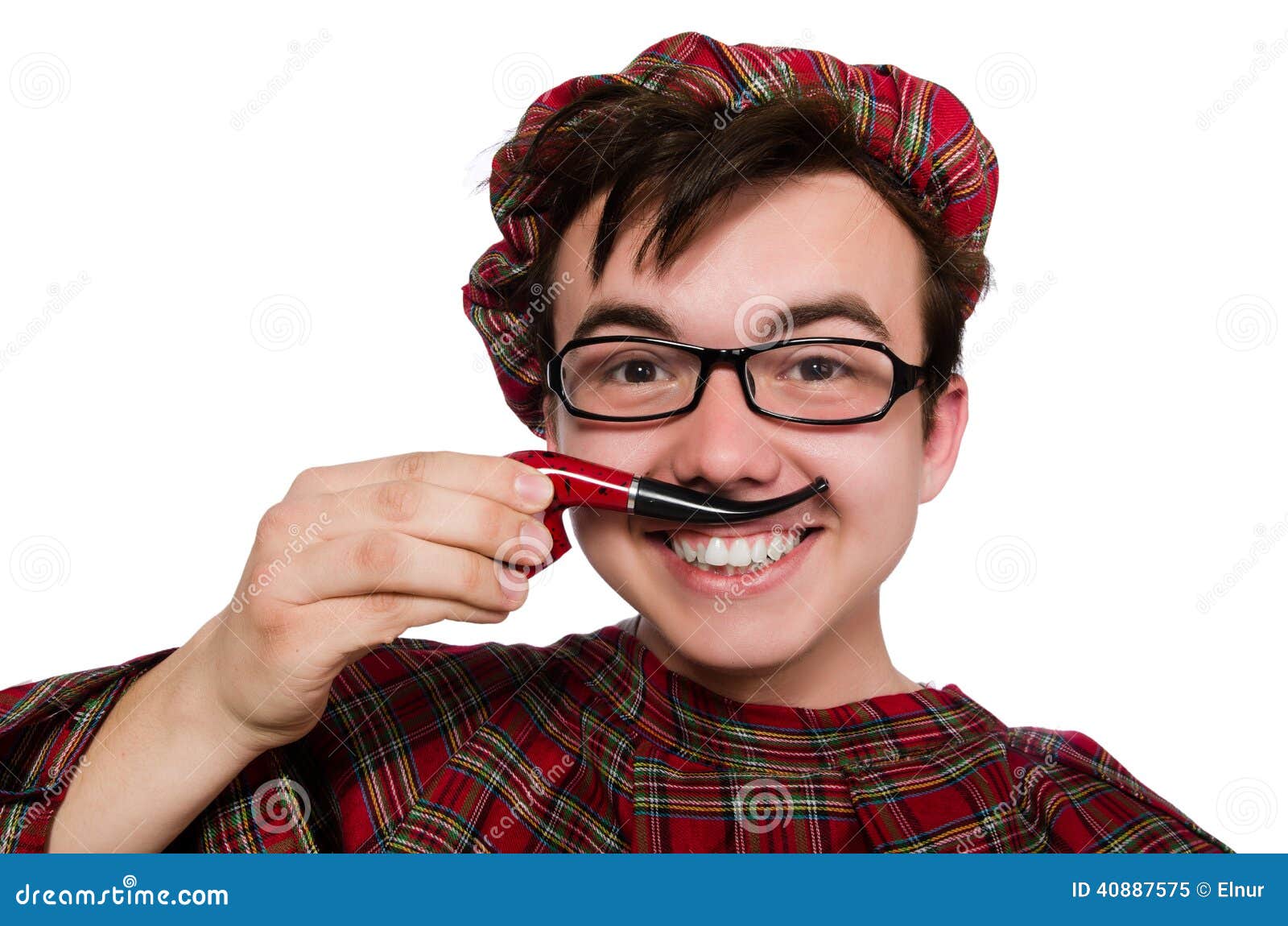 Scotsman with smoking pipe stock image. Image of formal - 40887575
