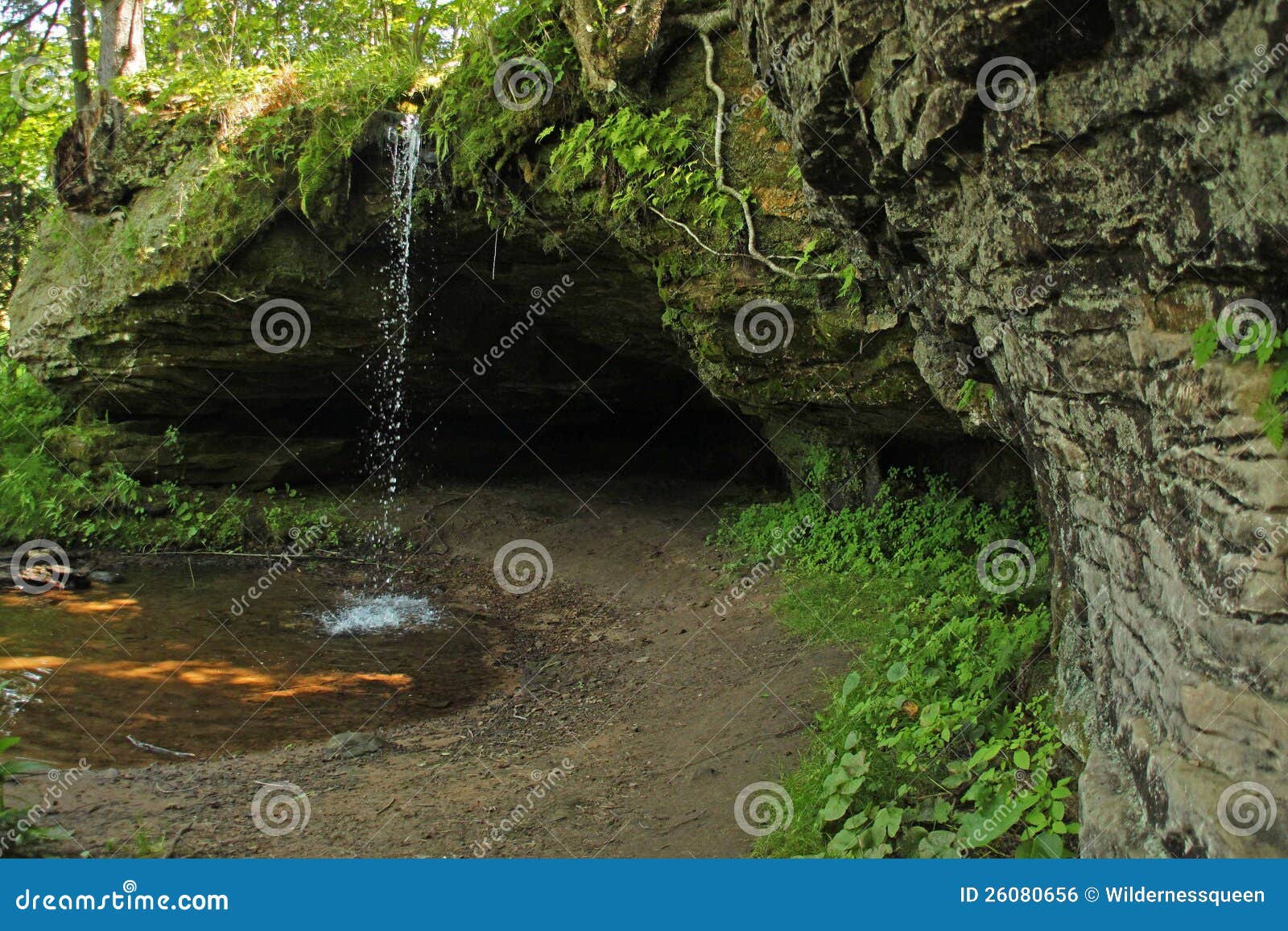 Scott Falls stock photo. Image of superior, foliage, waterfall - 26080656